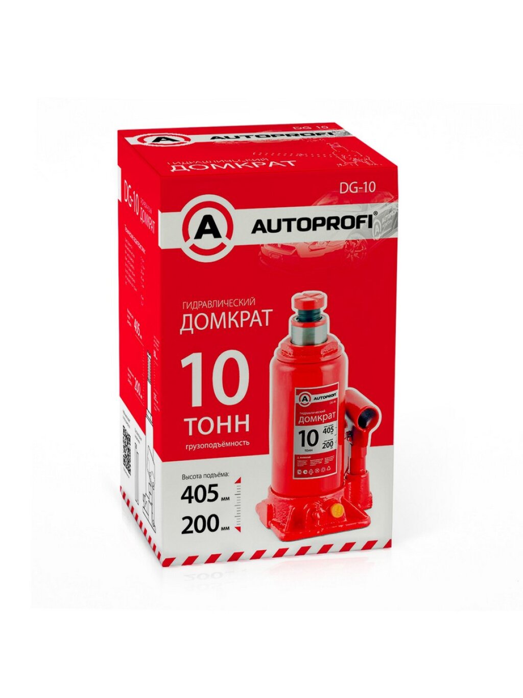 Домкрат бутылочный Autoprofi DG-10 10 т 200-405 мм