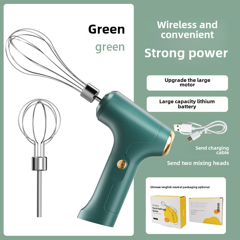 Portable Mixer: Mini Electric Design with Automatic Function - Durable Multitasker for Baking Enthusiasts