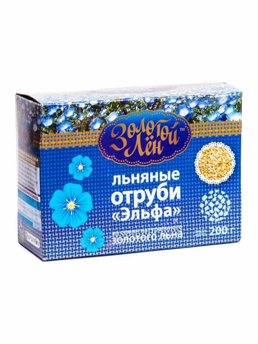 Отруби льняные "Эльфа"Золотой лен" 200 г.