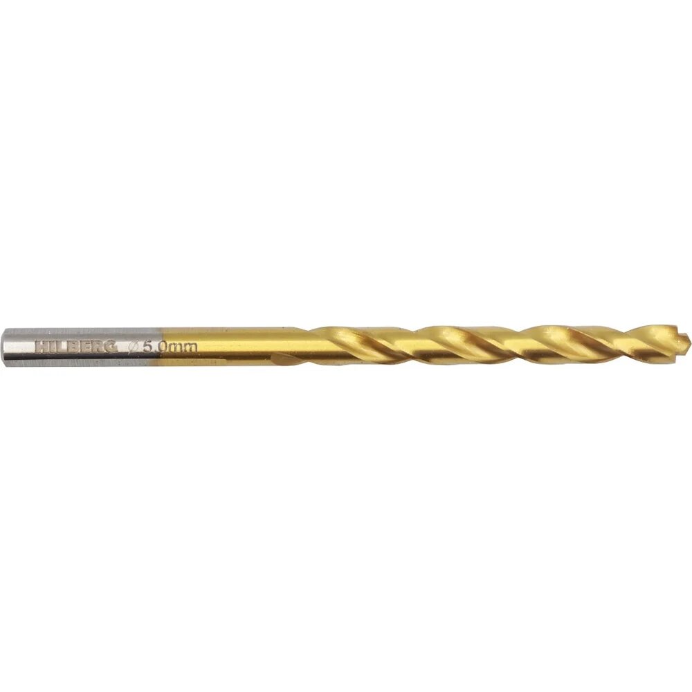 Сверло кобальтовое по металлу Hilberg 5.0x86(52) мм Cobalt TOP, CO050