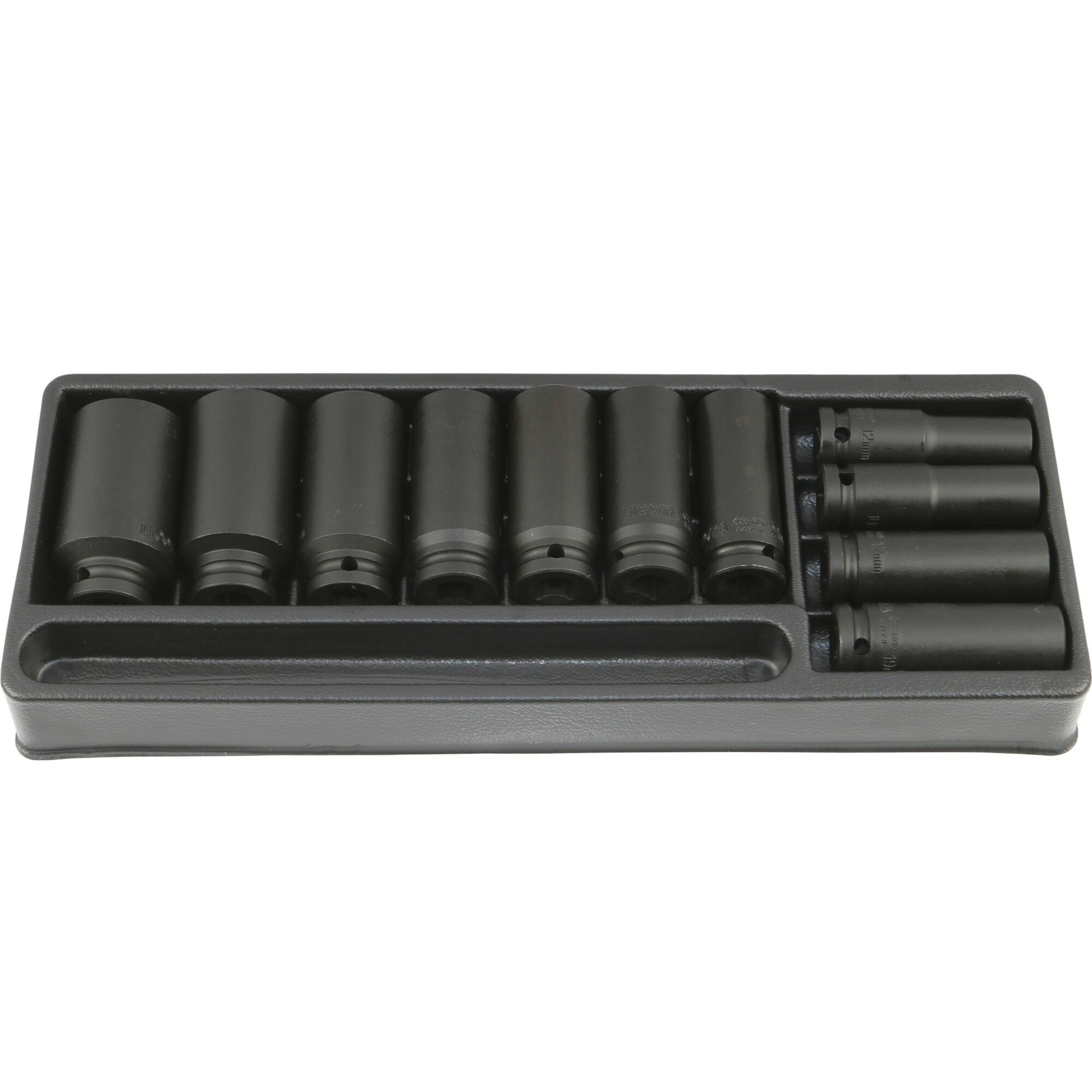 Licota ACK-384023 Набор ударных головок глубоких 1/2" 12 - 32 мм 11 пр. в ложементе