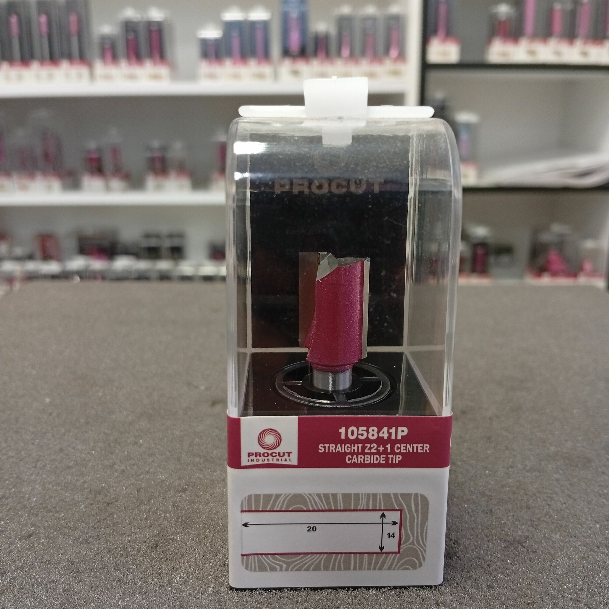 Фреза пазовая 14 мм с врезным зубом (проф. серия) Z 2+1 D 14x20x53 S 8 PROCUT