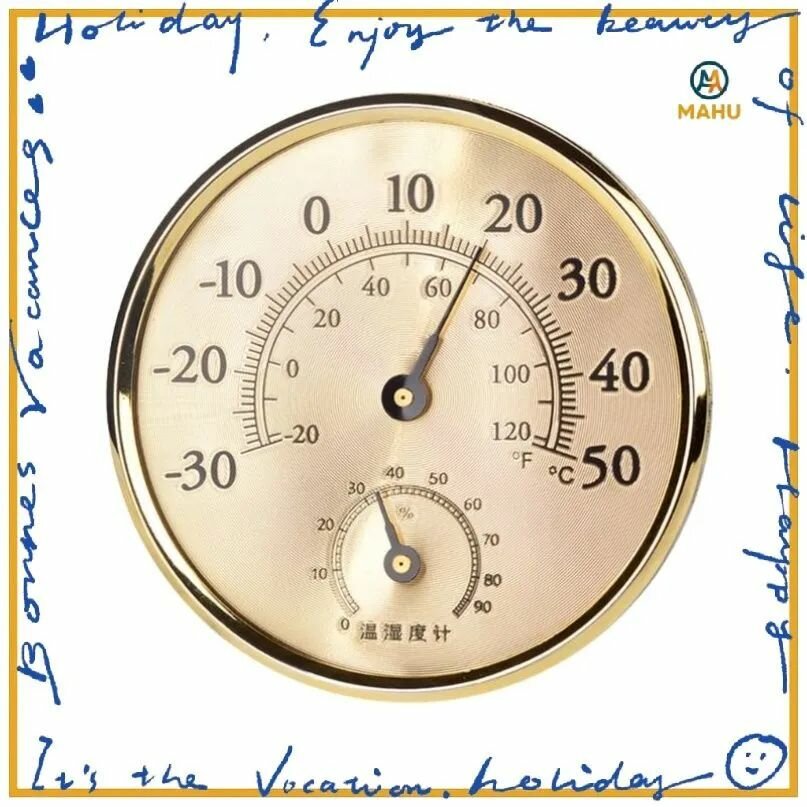 Эксклюзивный механический гигрометр с термометром