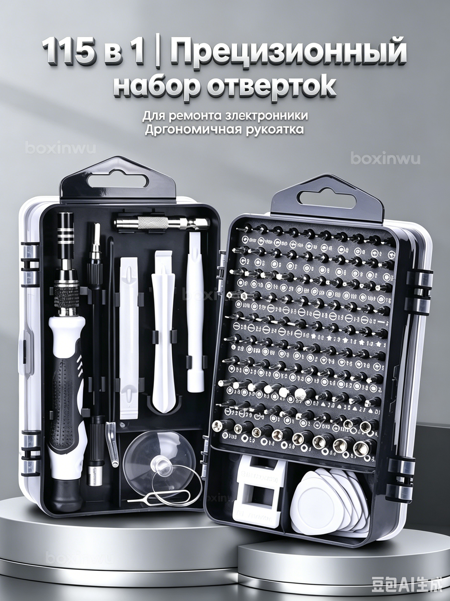 Набор прецизионных отверток 115 в 1, магнитный, для ремонта телефона, ноутбука, часов, электроники