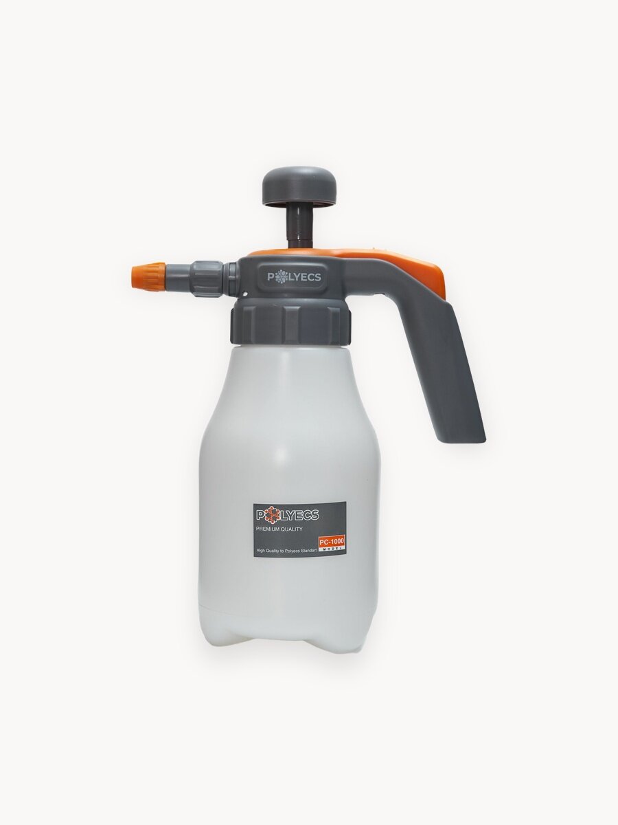 Распылитель для автохимии Polyecs химстойкий помповый 1,5 л пульверизатор для обезжиривателей, опрыскиватель для химикатов