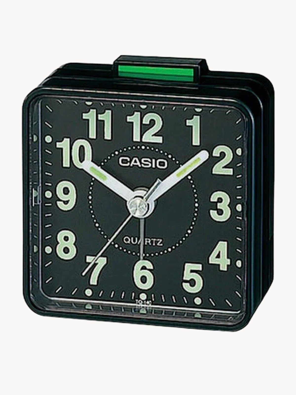 Будильник CASIO TQ-140-1D, кварцевый, с функцией будильника, черный