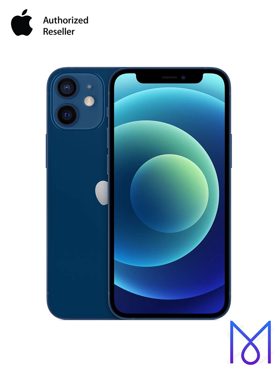 Apple Смартфон iPhone 12 mini, 5.4“, 2227mAh, nanoSIM+eSIM Global 4/128 ГБ, Nano-SIM, eSIM — фото 1