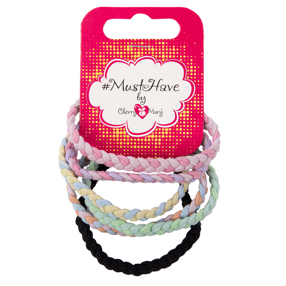 CHERRY MARY TR07020-EW91 Набор резинок для волос 6 шт №01 ассорти разноцветные яркие