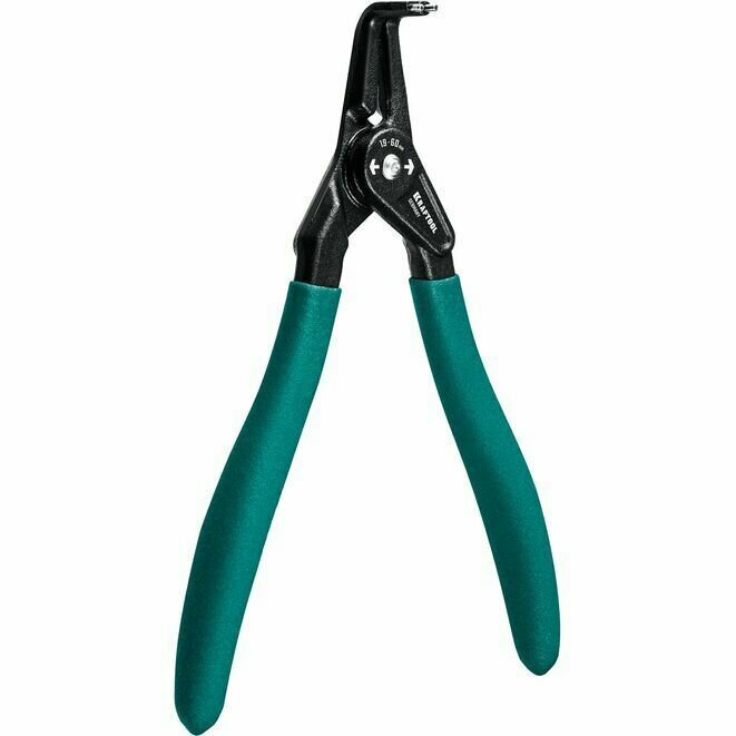 Съемник стопорных колец KRAFTOOL 180 мм, внешний, изогнутые губки