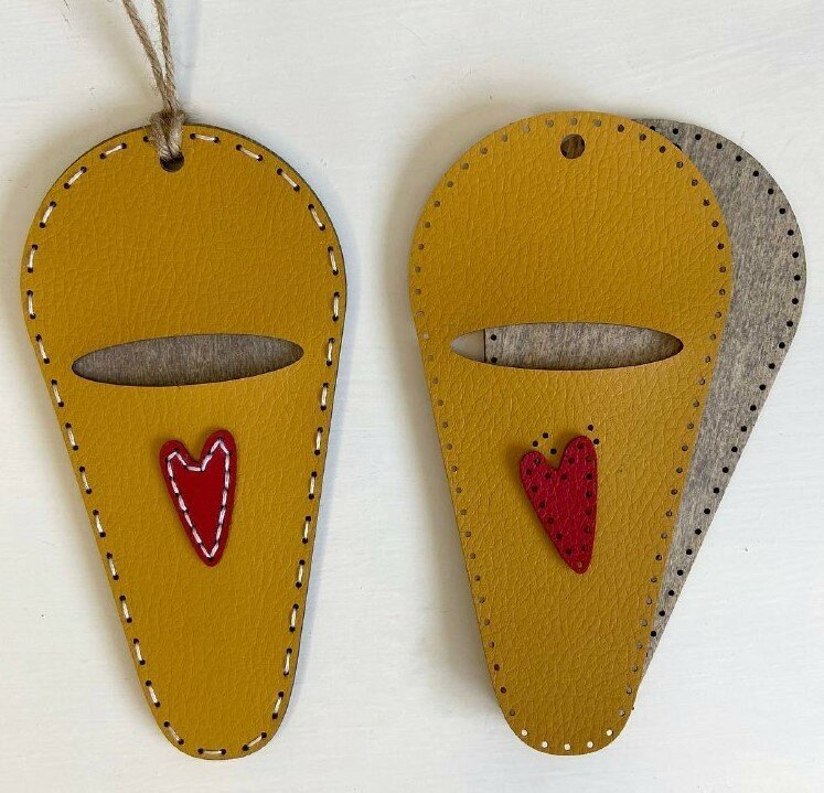 Набор для шитья Neocraft #АК02/b Чехол для ножниц желтый, 7 х 14 см