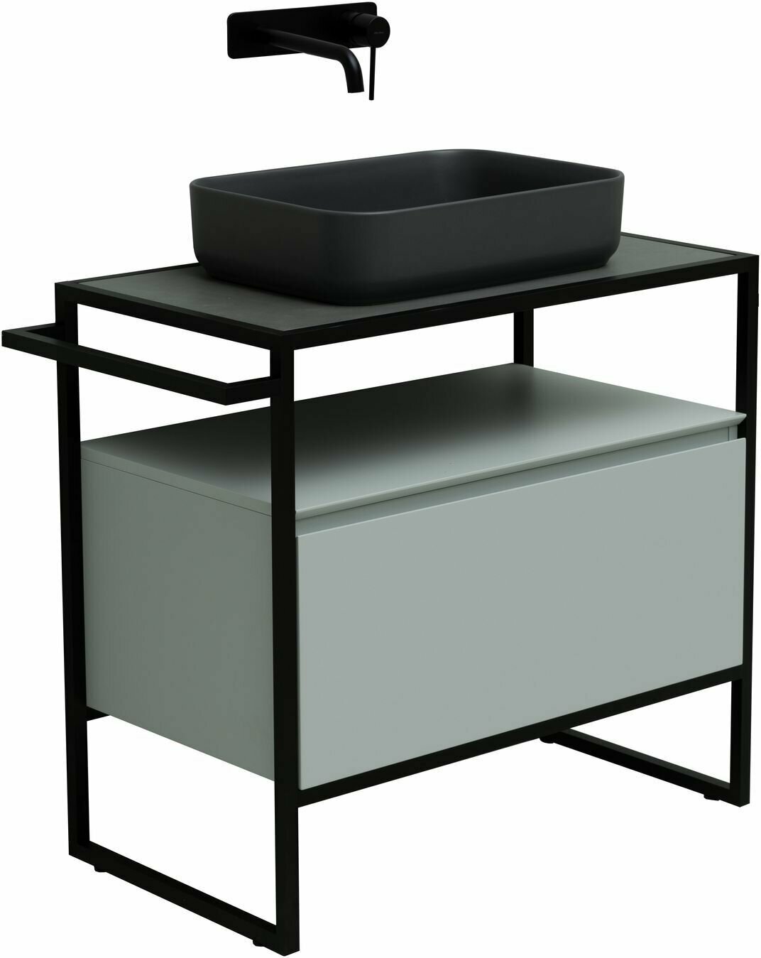 Тумба под раковину в ванную Allen Brau Priority 80 1.31002. PWM папирус матовый