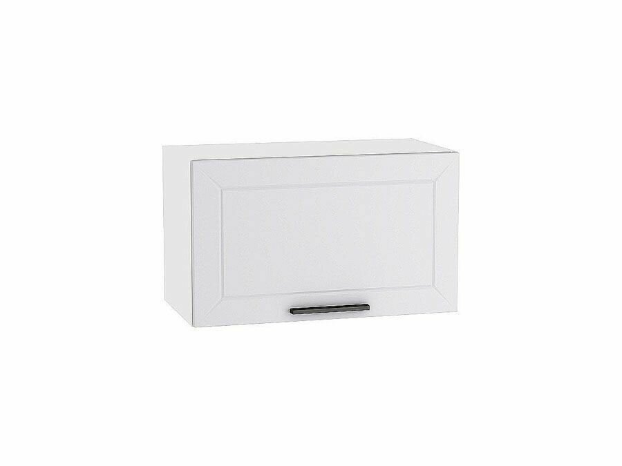 Настенный модуль для кухни Шкаф верхний горизонтальный Глетчер 358*600*318 Гейнсборо Силк / Белый