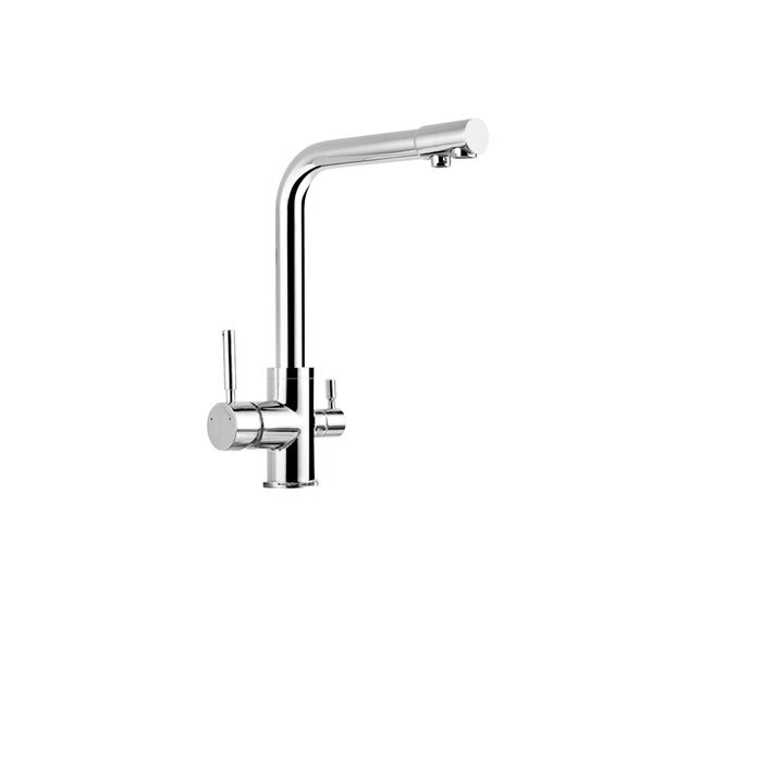 Смеситель для кухни MATRIX SMF-323607 2 в 1 с краном для питьевой воды. Хром