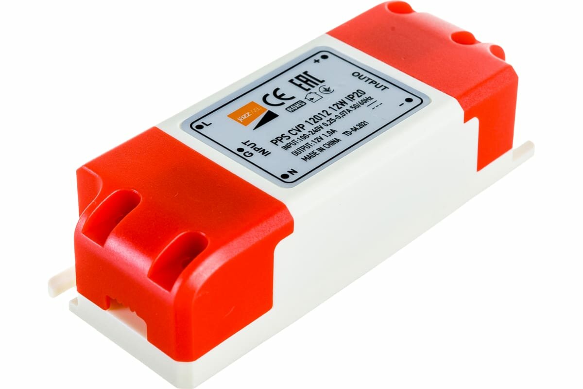 Блок питания для светодиодных лент JazzWay PPS-CVP 12012 12W IP20 (комплект из 2 шт.)