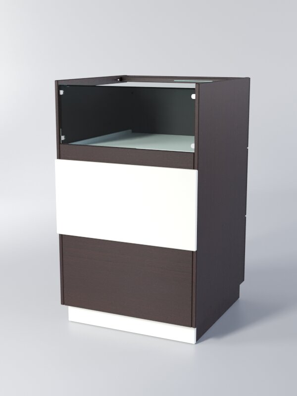 Прилавок "рона" №5-600мм, Дуб Венге + Белый. Производитель товара - компания Westcom.