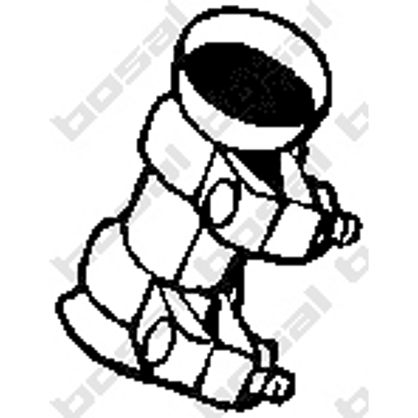 BOSAL 265-129 (1H0253141B / 1K0253141 / 1K0253141K) муфта глушителя\ audi, seat, Skoda (Шкода) octavia, VW 91 d45, l90