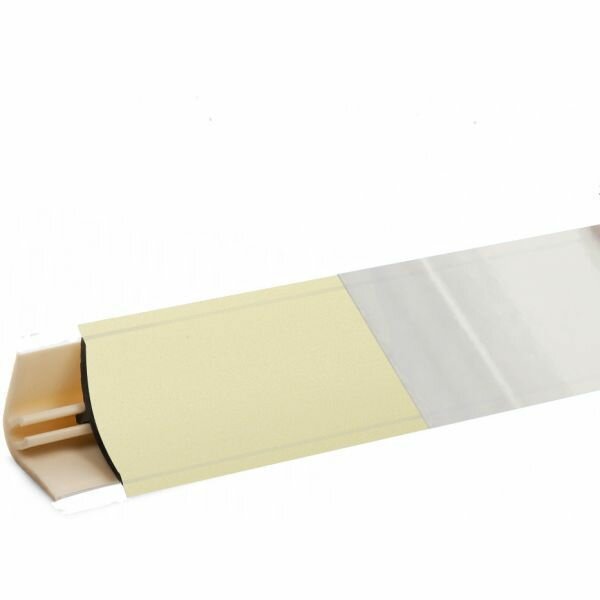 Плинтус для столешницы Korner LB15 с кабель-каналом мягкий край 15х15x3000 мм ПВХ, Бежевый