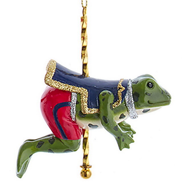 Елочная игрушка Giostra Сirco: Лягушка Вивьен 12 см, подвеска, Kurts Adler, E0614-6