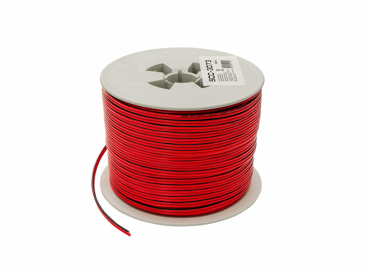 Кабель акустический AurA SCC-3073, OFC, красный, 0.75мм2, 100м/катушка