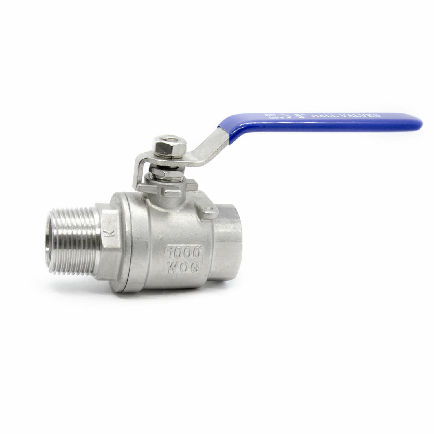 Кран шаровой 3/4 дюйма, НР/ВР (наружная/внутренняя резьба, папа/мама), нержавеющая сталь AISI304