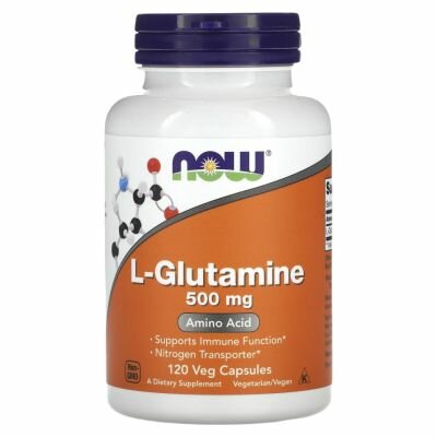 Аминокислоты Now Foods, L-Glutamine 500 мг 120 растительных капсул