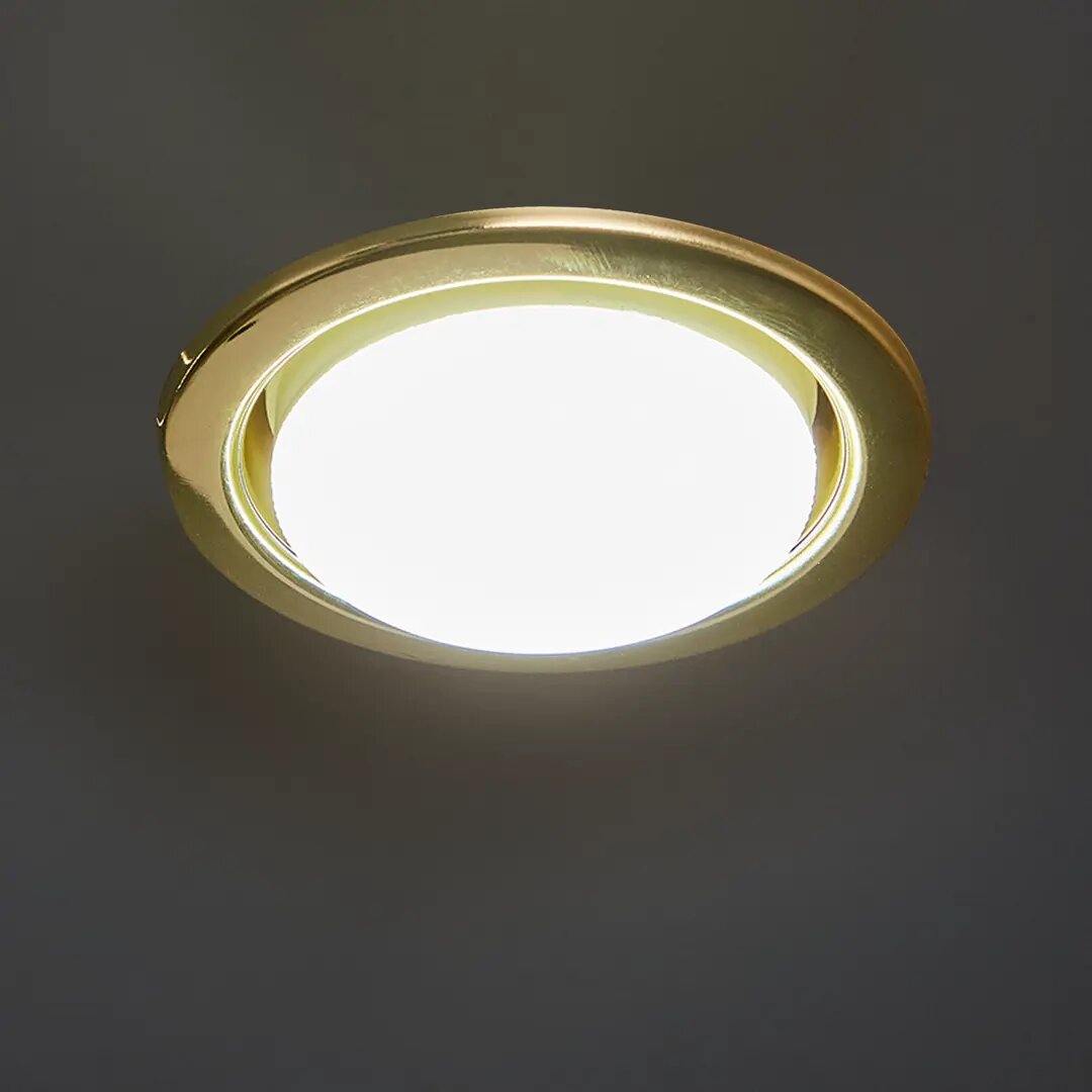 Спот встраиваемый Inspire Buziet GX53 под отверстие 90 мм цвет золото