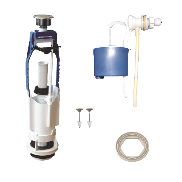 Арматура к бачку кноп хром б/подвод D40 Уклад (А105.54.14.3/А105.56.14.3/А105.56.17.3) (20)