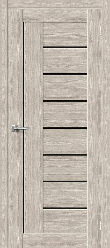 Дверь Браво-29 / Цвет Cappuccino Melinga / Стекло Black Star / Двери Браво