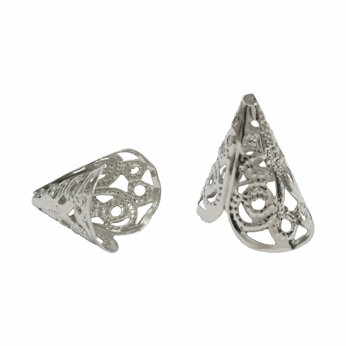 Шапочки для бусин 4AR212, 18мм, 30шт/упак, Astra&Craft (Никель)