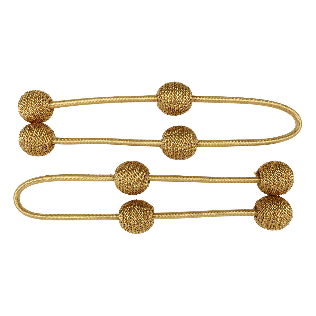 Подхват шторный 64 см Айрис FCG1044, металл в обмотке (2 золото), 2 шт (упак)