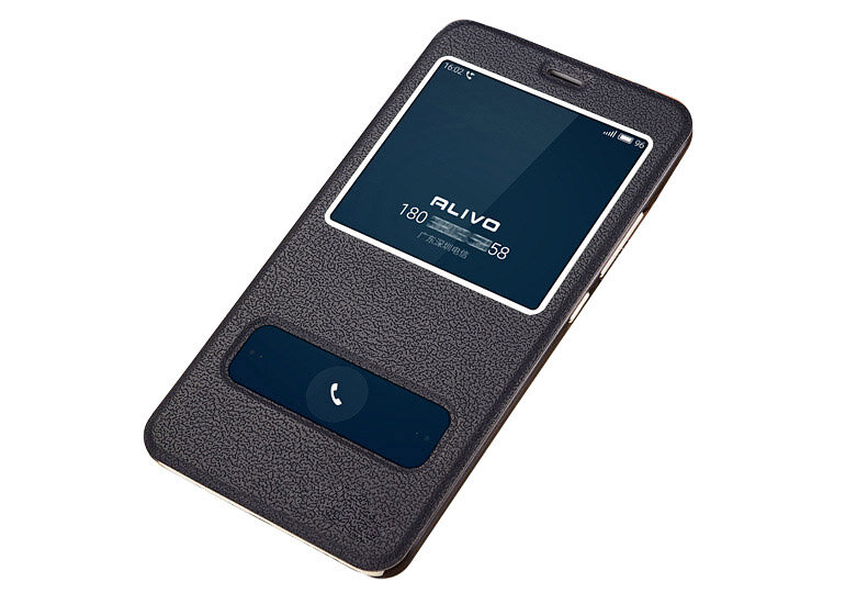 Чехол-книжка MyPads для Huawei Y9 (2018) / Huawei Enjoy 8 Plus с окошком для входящих вызовов и свайпом синий