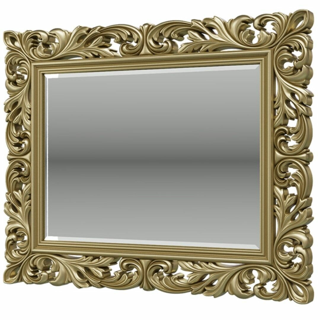 Зеркало Нова, квадратное, настенное, квадратная рама, бронза, 108x88 см