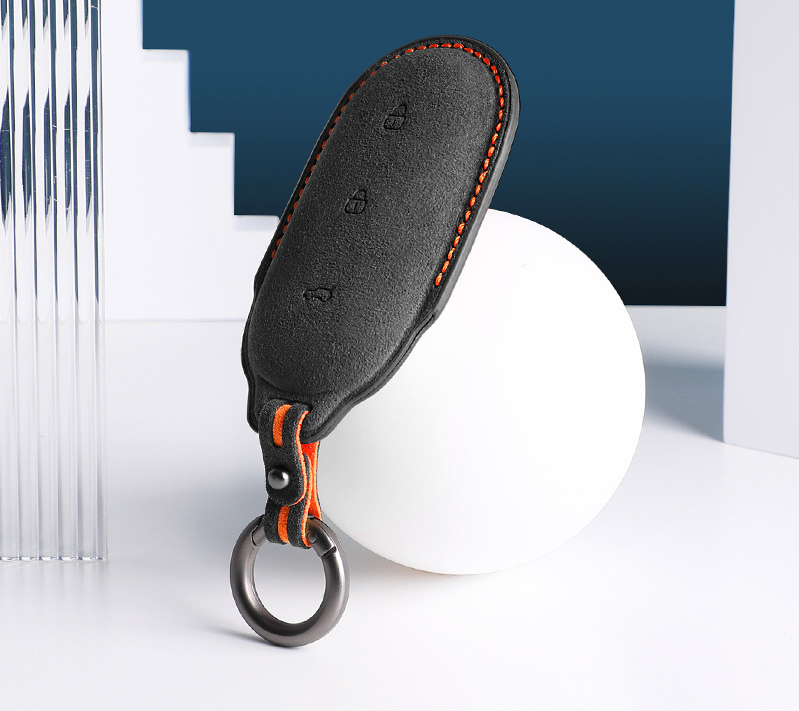 Чехол для ключа Lixiang L7 L8 L9 Итальянская алькантара. Чехол на ключ LI 7 Li 8 Li 9