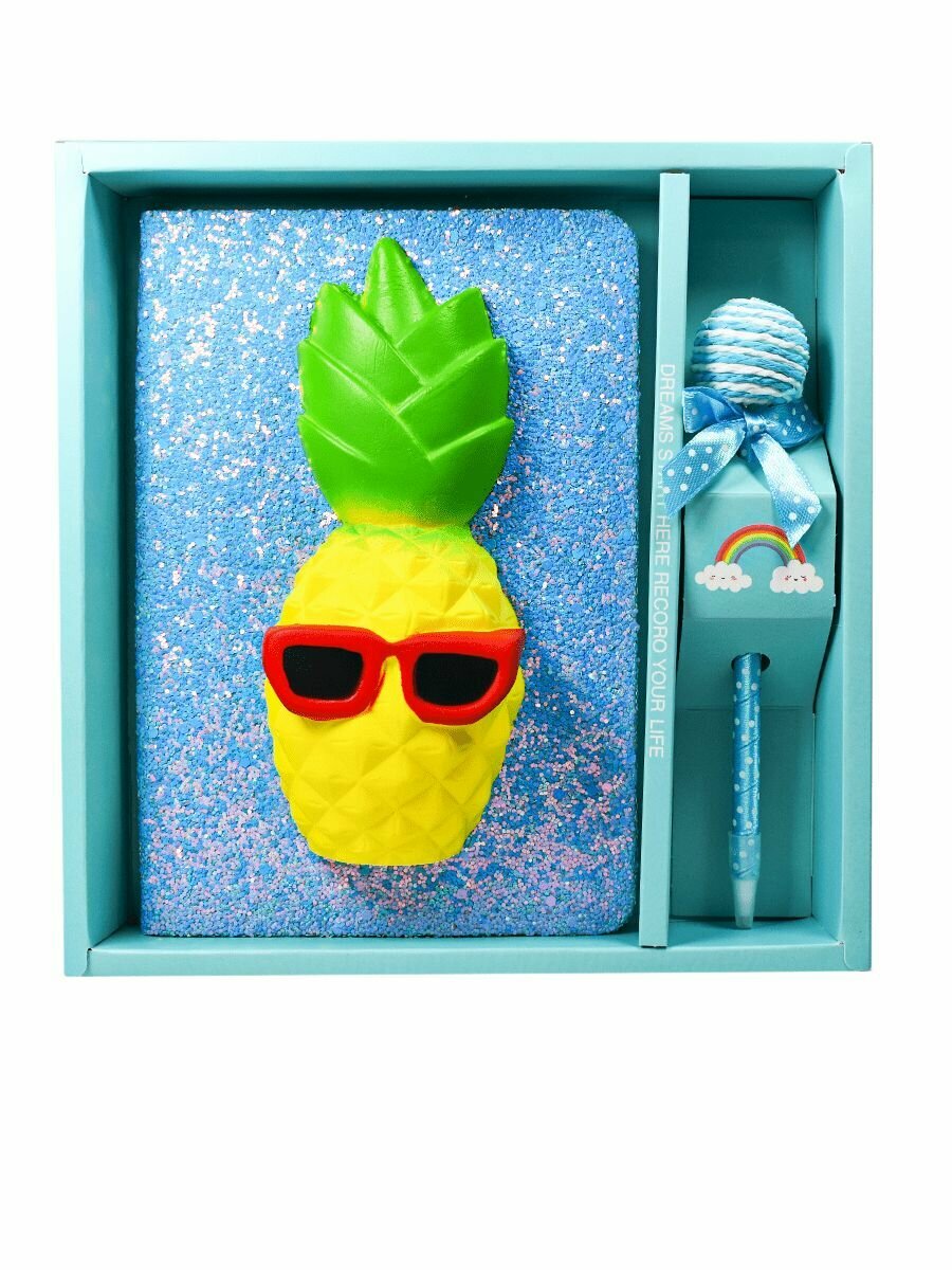 Kubanstar / Блокнот с ручкой со сквишем, А5