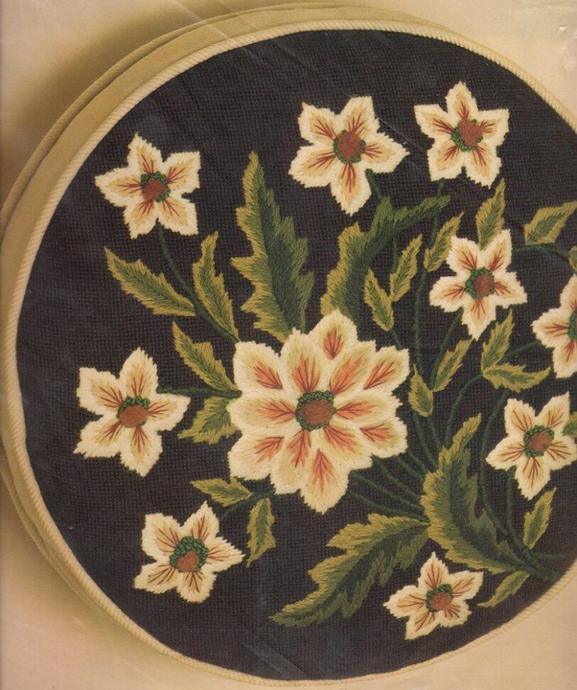 Набор для вышивания Bucilla #04100 Floral Spray (Цветочный спрей), Гладь, 36 см