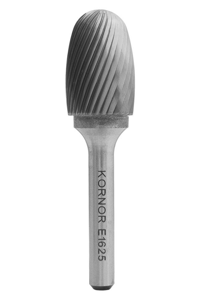 Борфреза Kornor овальная E1625M06 насечка стандарт