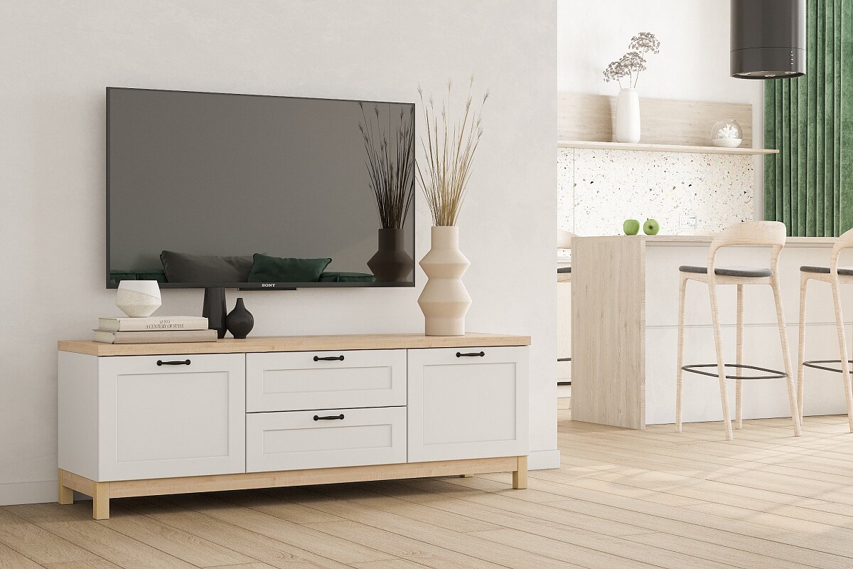 Тумба под МебельЛэнд24 ТВ Техас - 2 МДФ 165x45x68