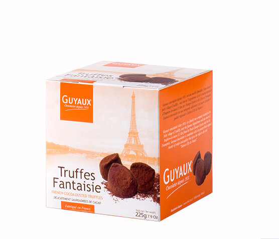Традиционные французские шоколадные трюфели GUYAUX Фантазия, 225г