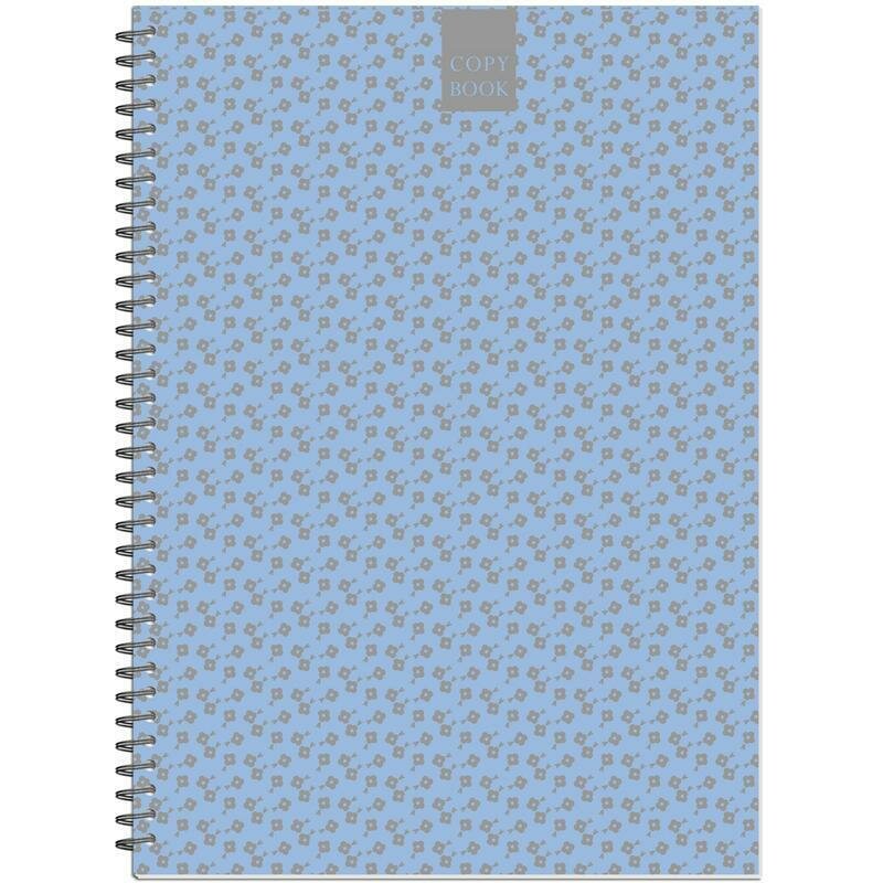 Тетрадь Attache Fleur Лазурь, A4, 96 листов, в точку, на пружине