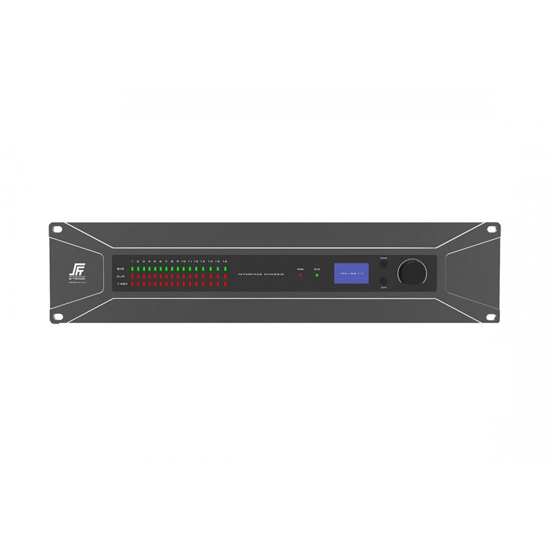 S-Track Ostrich D1616 интерфейс ввода/вывода Dante 16х16, рэковый, 16 входов XLR-M