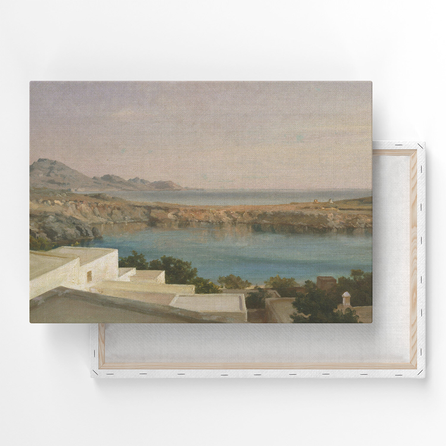 Картина на холсте, репродукция / Фредерик Лейтон - Lindos, Rhodes / Размер 40 x 53 см