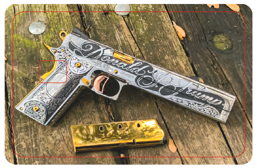 Наклейка на банковскую карту, Оружие