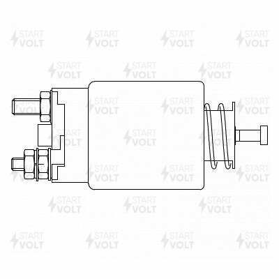 Реле втягивающее стартера для а м Hyundai Solaris (10-) i30 (07-) 1.4i 1.6i STARTVOLT VSR 0806