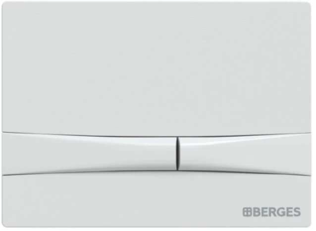 Кнопка смыва Berges Novum F1 040051 для инсталляции, белый глянец