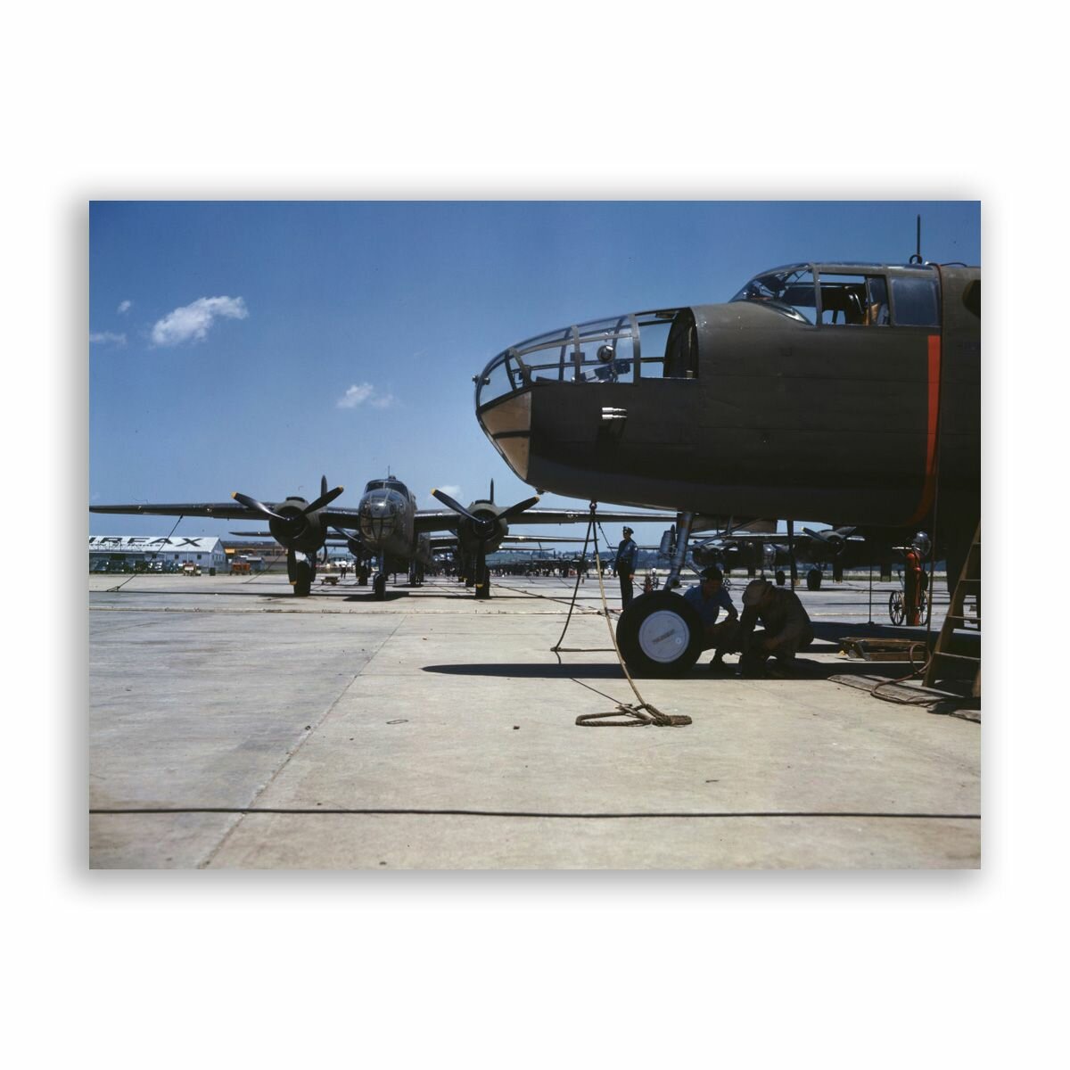Постер, плакат на бумаге / Американские военные 40-х годов / Размер 60 x 80 см