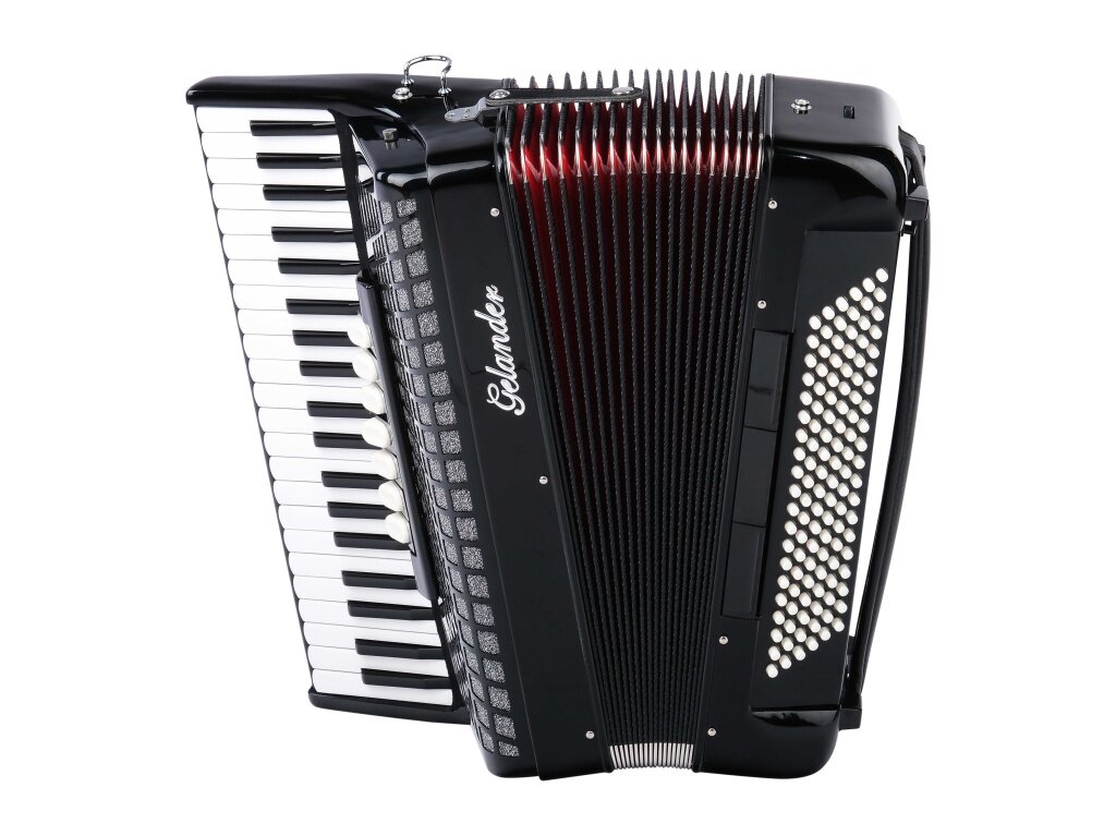 GH2008H-3-BLACK Аккордеон 41/120/7+3, черный, Gelander