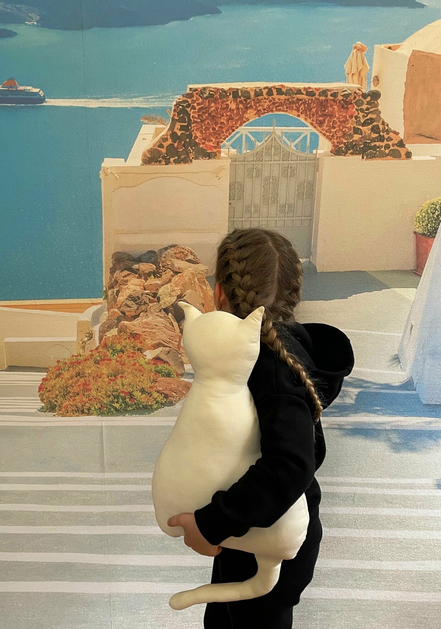 Декоративная подушка в виде кота