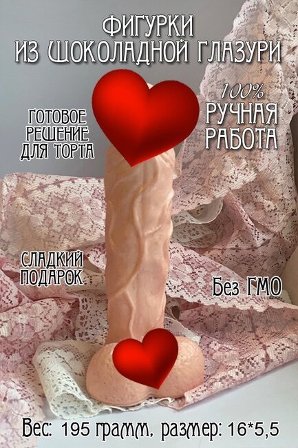 Фигурка из шоколадной глазури. 18+. "Мужское достоинство"