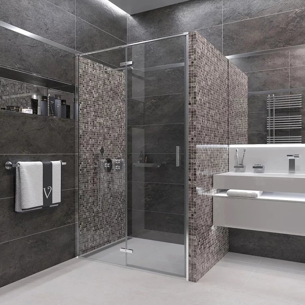 Душевая дверь 100 см Veconi Vianno VN73-100-01-C4 прозрачное