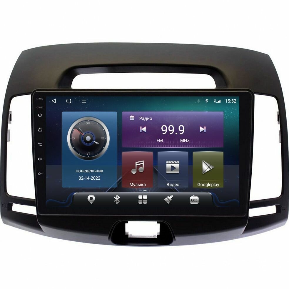Магнитола CRS-300 Hyundai Elantra 4 (HD) 2006-2011 с Android 14, Процессор 8 ядер, Память 6+128Gb, Carplay, DSP, 4G(Sim)